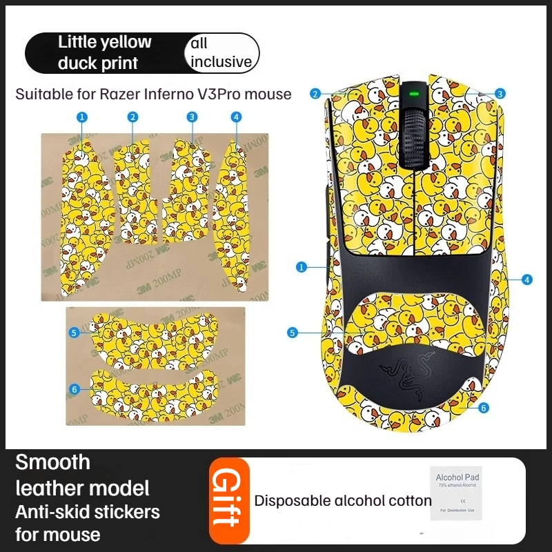 For Razer Deathadder V3 PRO - 6400 DPI Gaming Mouse Sticker