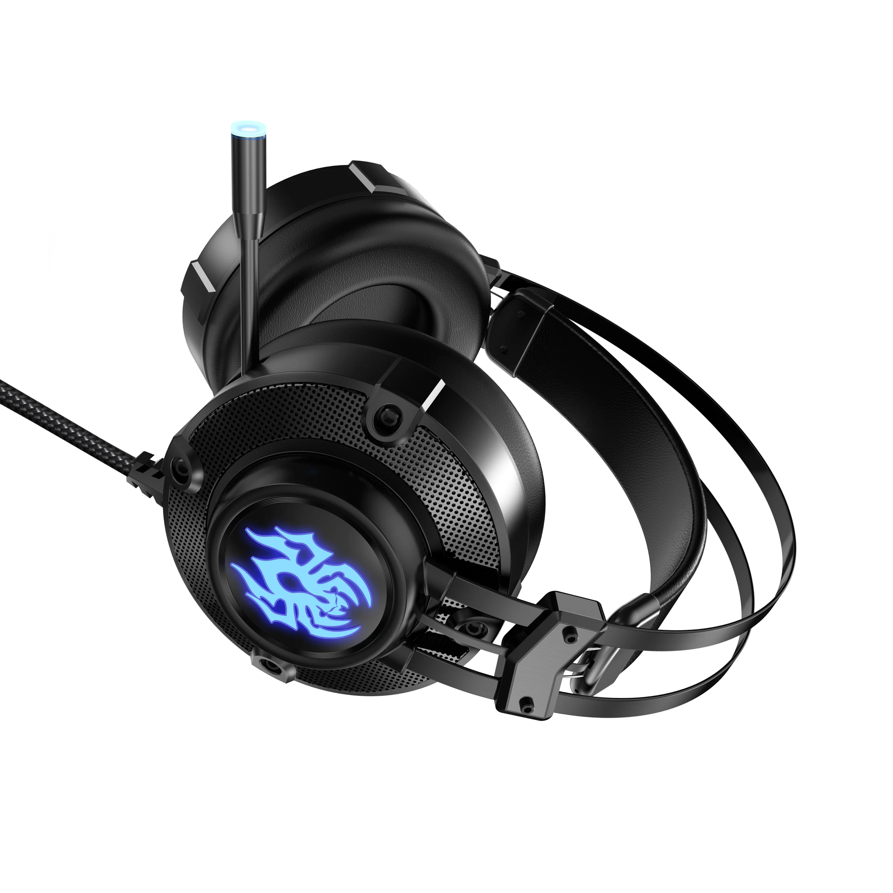 Yoro Wired Gaming Headphones 7.1 Virtual Surround Sound Headphones Led ...