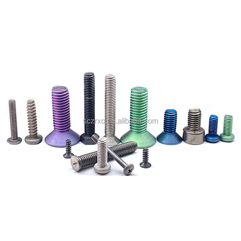 Custom High Quality M2m3m4m5m6m8m10 Tc4 Ta3 Titanium Screw - Buy Custom ...