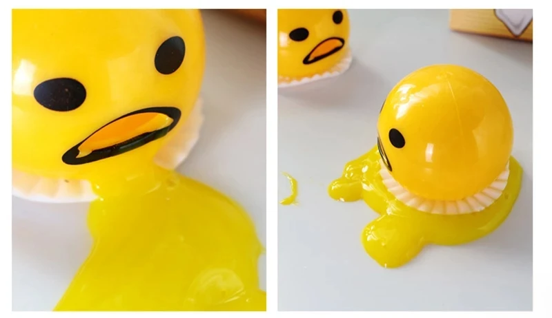 Disgusting Gudetama Vomit Egg Yolk Stress Ball Toy - Perfect Gag Item ...