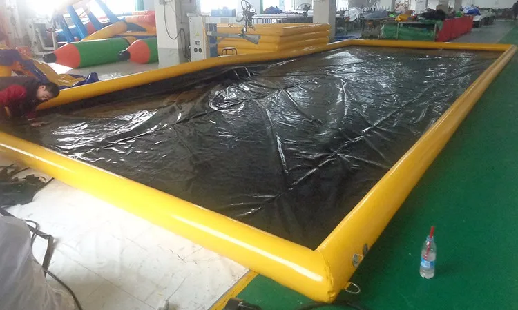 10' X 20' Inflatable Car Wash Water Containment Mat & Foam Berm For ...