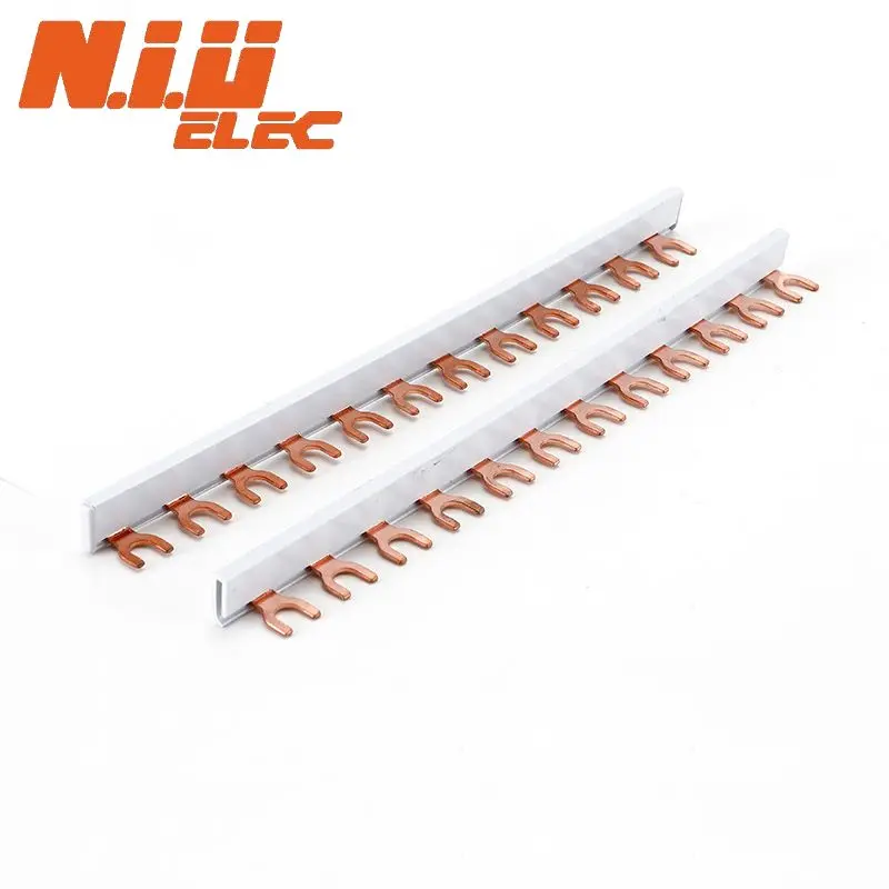 Section Rails Fork Type Mcb Busbar,32a 50a 63a 80a 100amp Bus Bar - Buy ...
