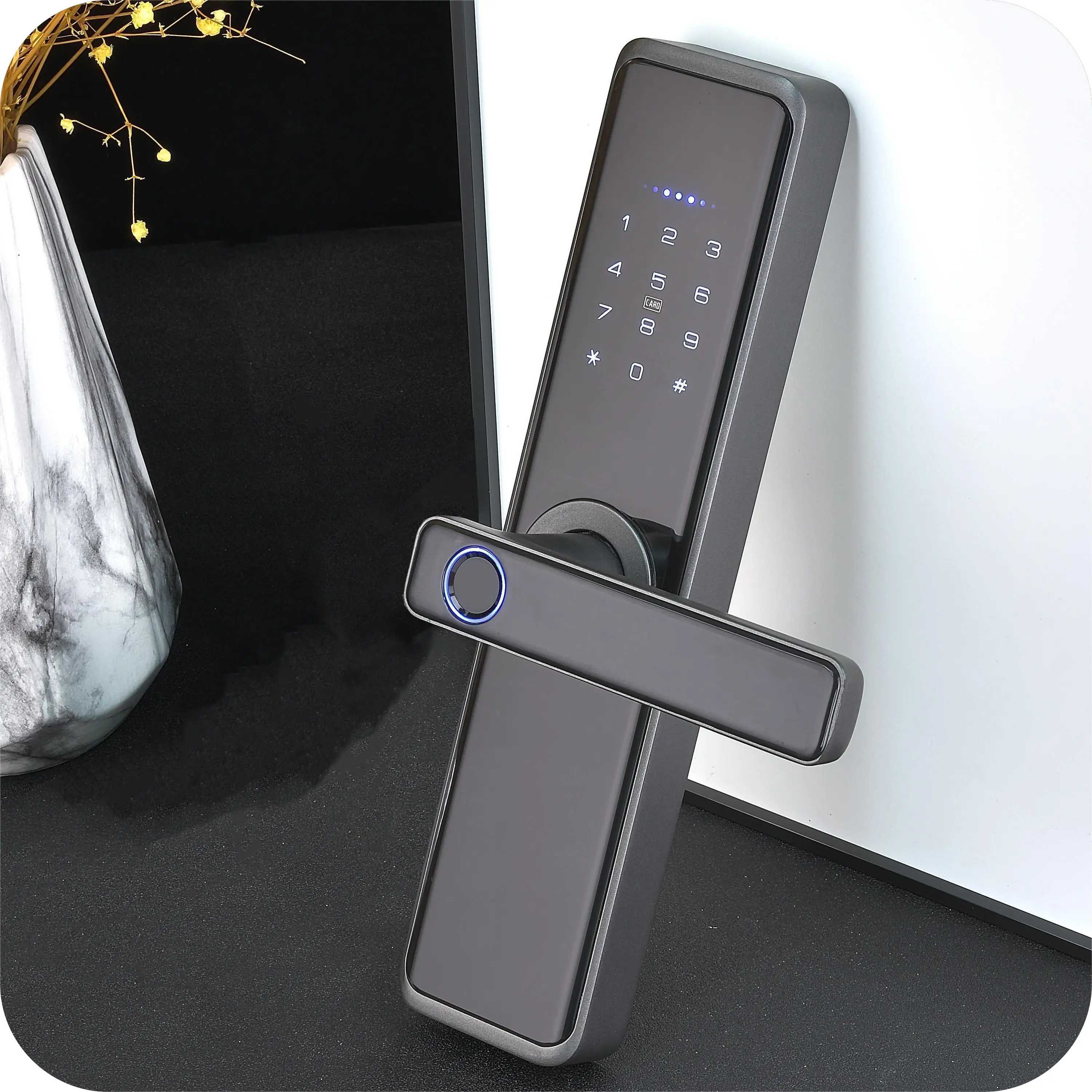 Suoboot K7 High Security Smart Door Lock With Handle Fingerprint ...