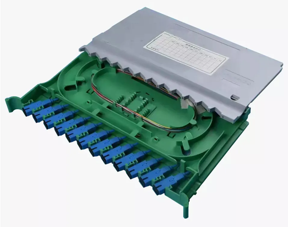 ABS 12 24 Core V2.0 Integrated Optical Fiber Splice Tray Tray Assembly ...