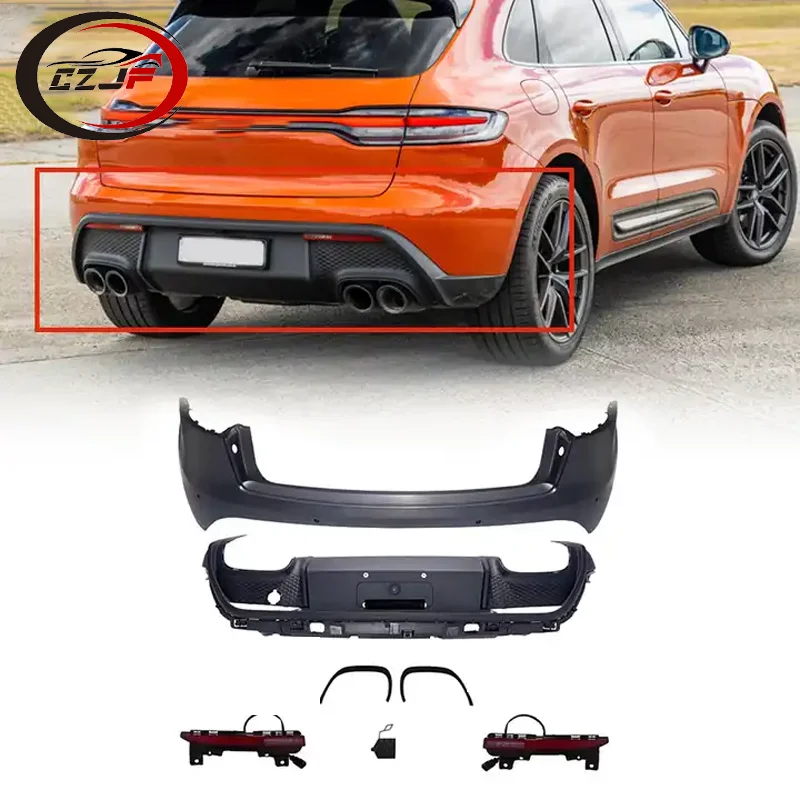 Czjf Rear Bumper Rear Bumper Assembly For Porsche Macan 2014-2022 ...