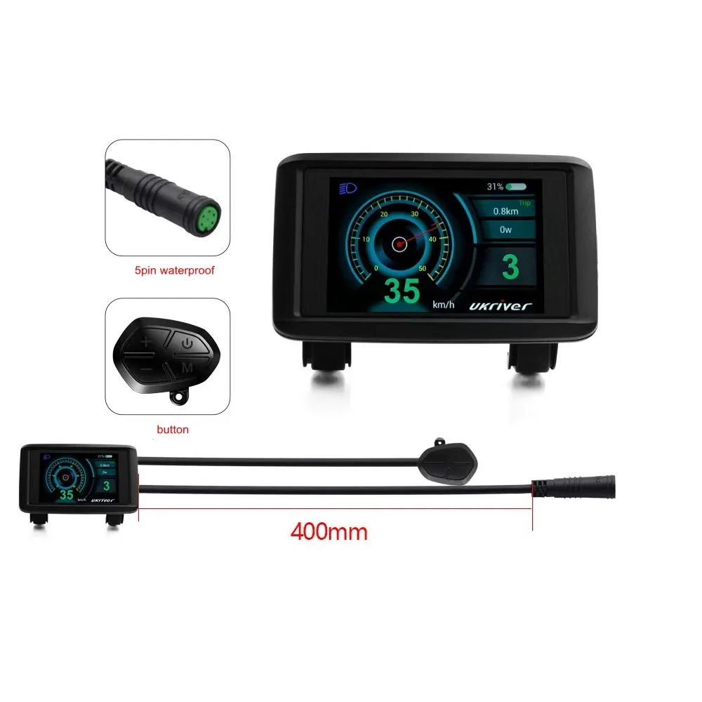 Bafang Electric Bike Ukc1+ Display | 24v-60v Center Lcd Instrument