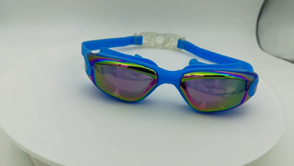 Custom Adjustable Adult Anti-fog Eye Swim Glasses Clear Underwater ...