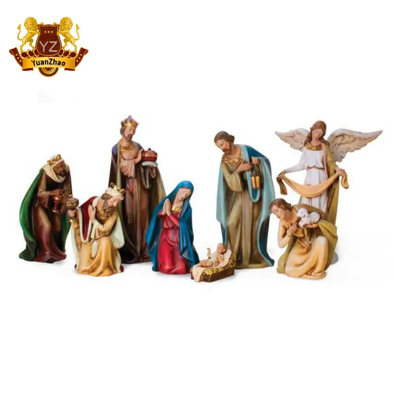 Life Size Holy Family Nativity Set - Resin Christmas Figures for ...