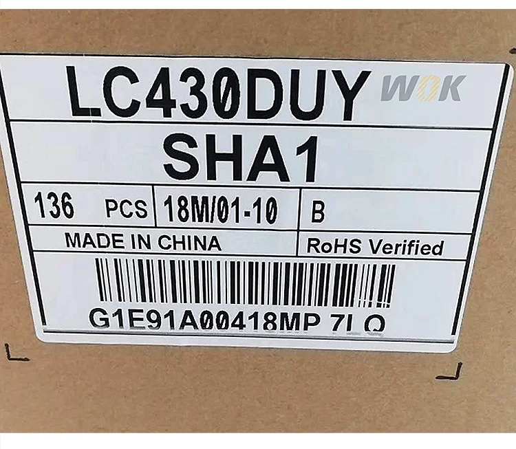 LG LC430DUY-SHA1 43 Inch HD Display - High Contrast LCD Monitor