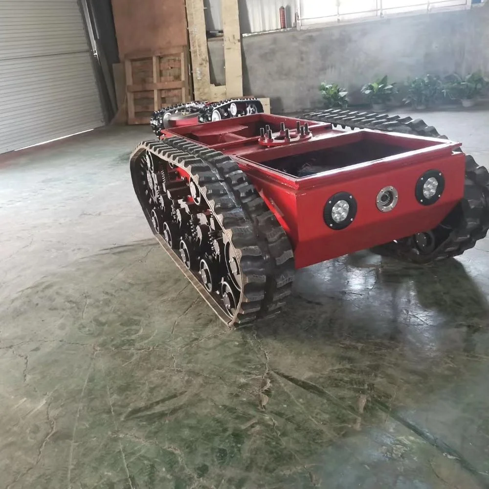 Rubber Tracked Chassis Platform Multifunctional Rubber Track System ...