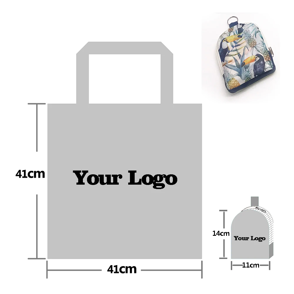 Wholesale Custom Free Sample Rpet Polyester Foldable Printed Tote ...