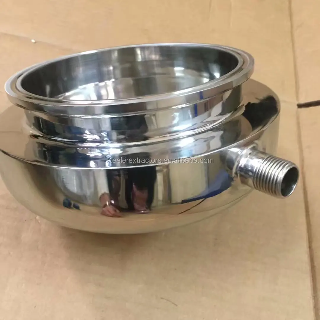 SS304 Triclamp Jacketed Bowl Reducers for Closed Loop System