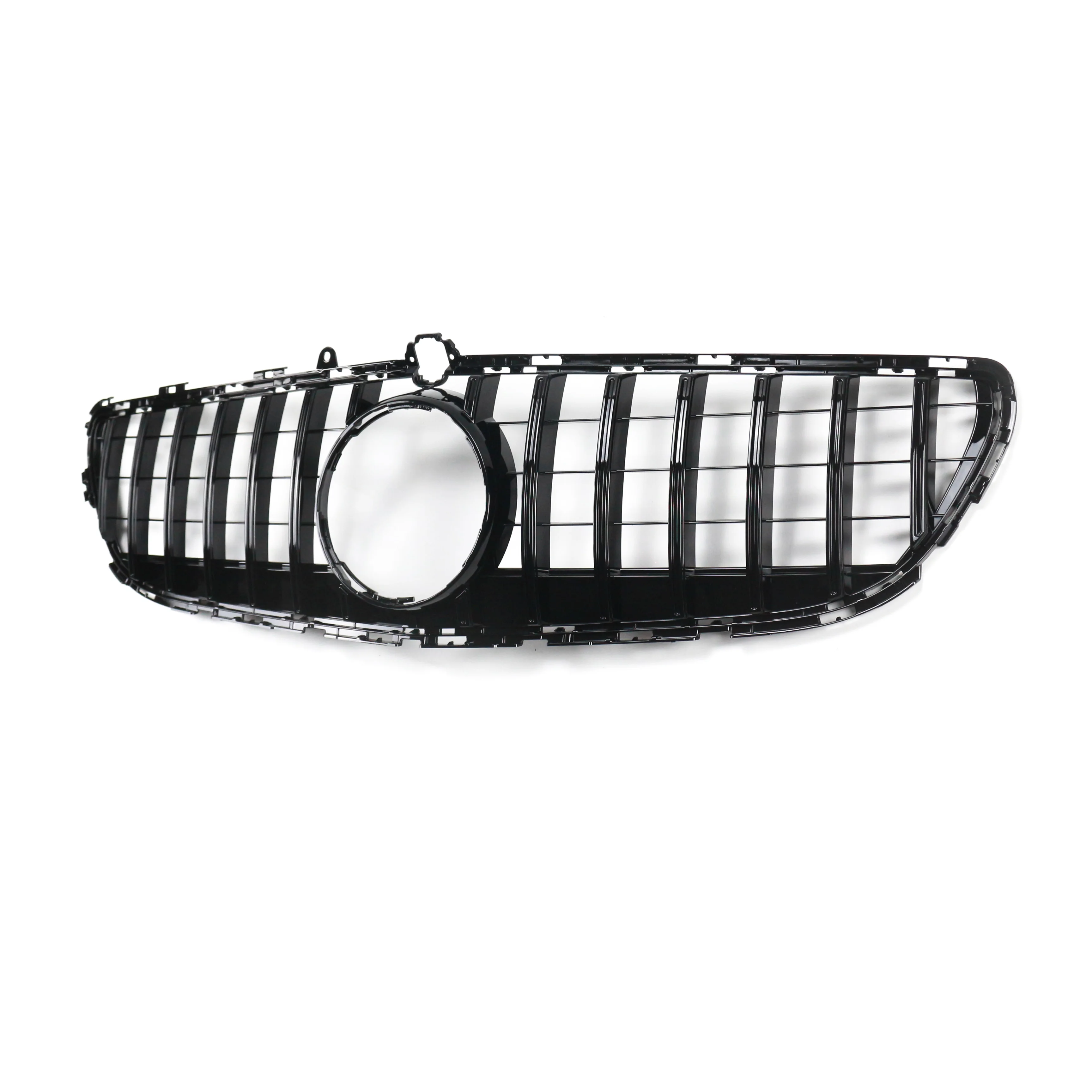 Abs Grille Black Vertical Look Grille Gtr Style Front Bumper Grill For ...