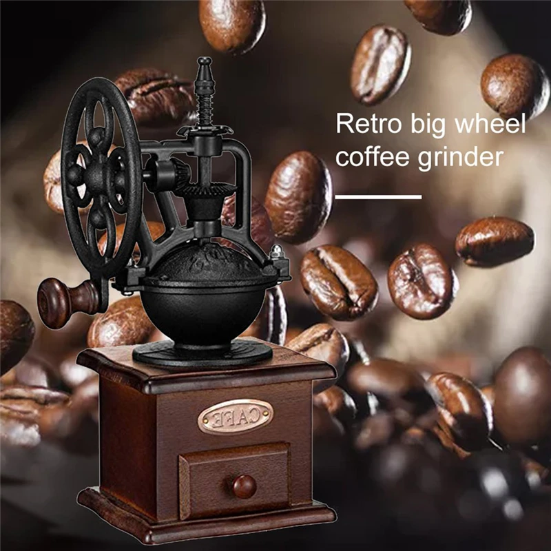 Retro Manual Coffee Grinder Hand Coffee Bean Grinding Machine Mill ...