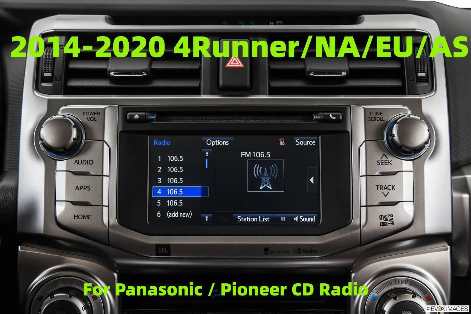 Wireless Apple Carplay & Android Auto Decoder for Toyota 4runner 2014-2020