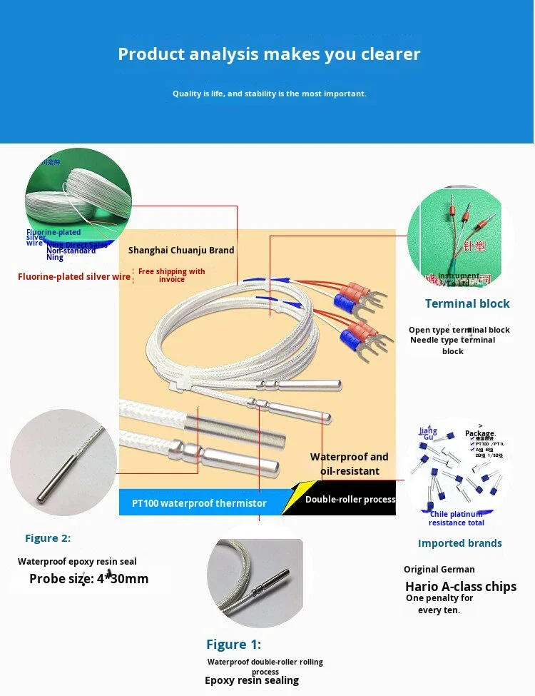 China Heraeus Pt100 Platinum Thermal Resistance Grooving Temperature ...
