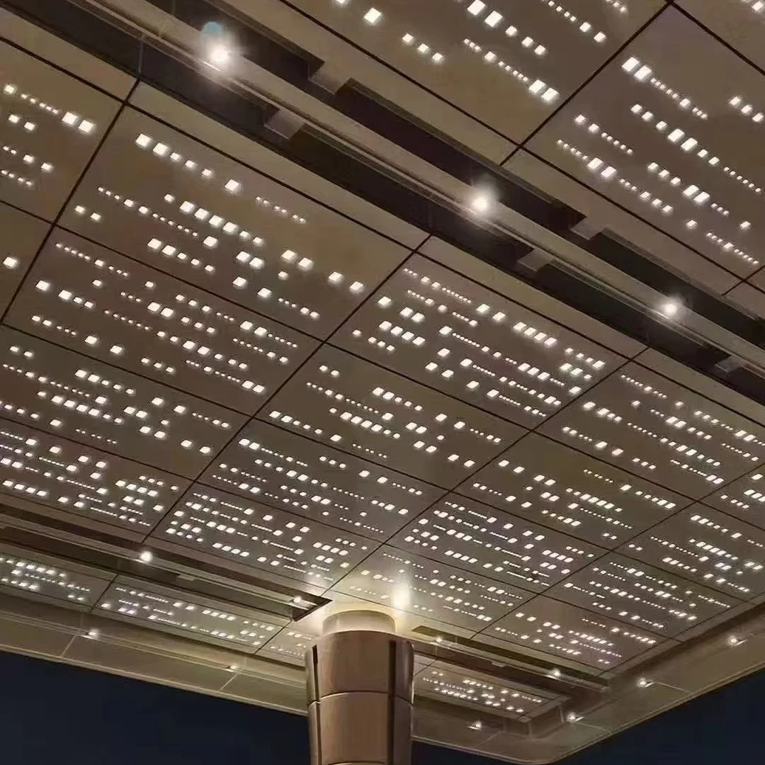 Perforated Aluminum Ceiling Panels Modern, Corrosion Resistant ...