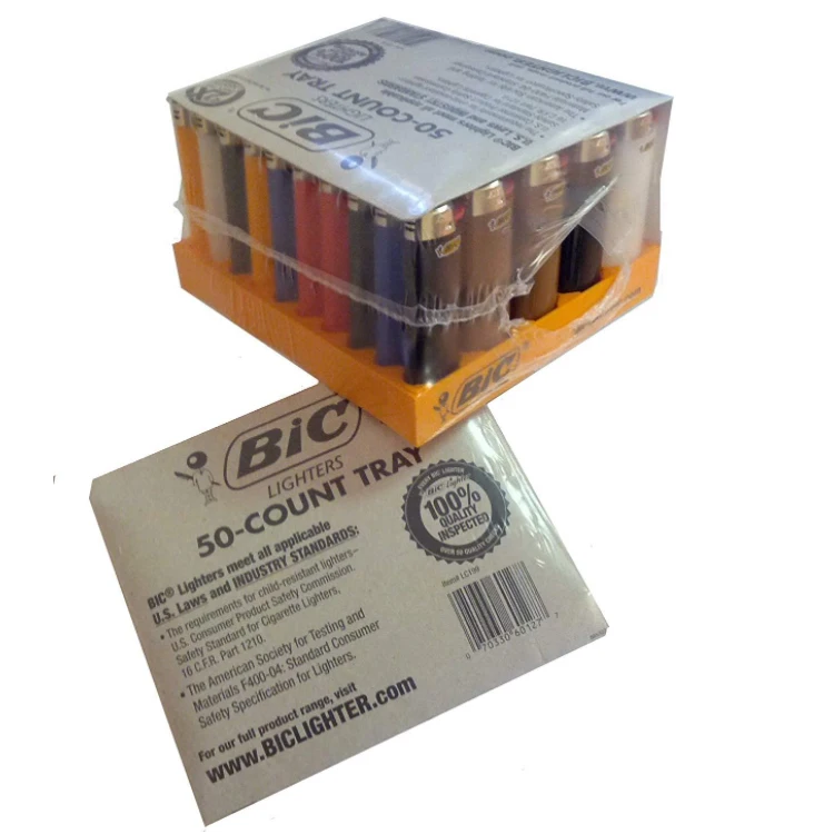 Bic Lighter Classic Full Size Assorted Colors Pack Of 50,J5 J3 J6 All ...