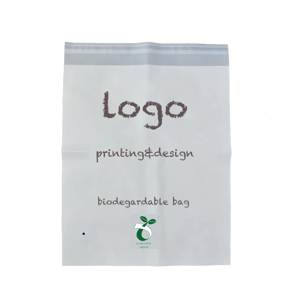 100% PLA Biodegradable Cornstarch Bags Compostable Garment Packaging ...
