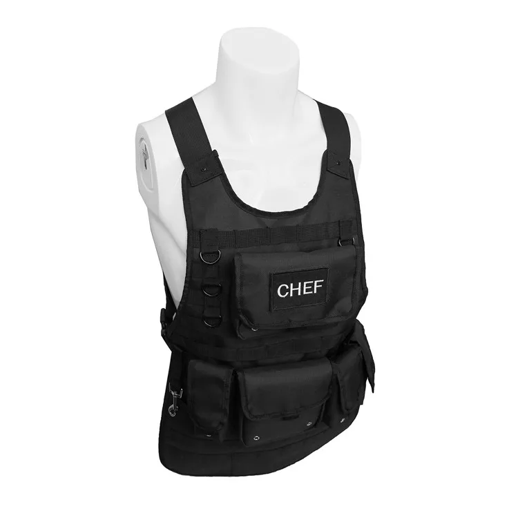Durable Outdoor Camping Tactical Molle Chef Bbq Vest Apron With 5 ...