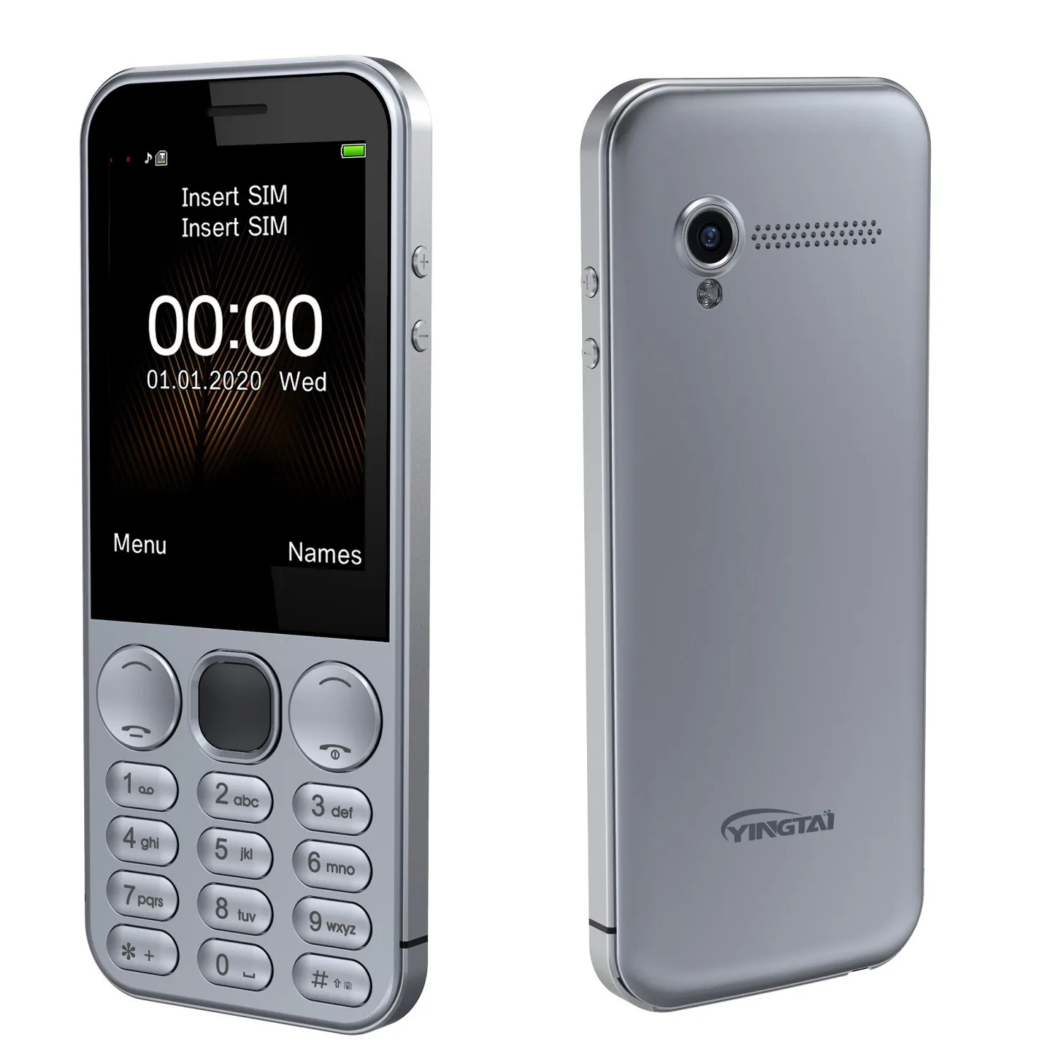 2G GSM Slim Keypad Mobile Phone with Dual SIM - Super Slim