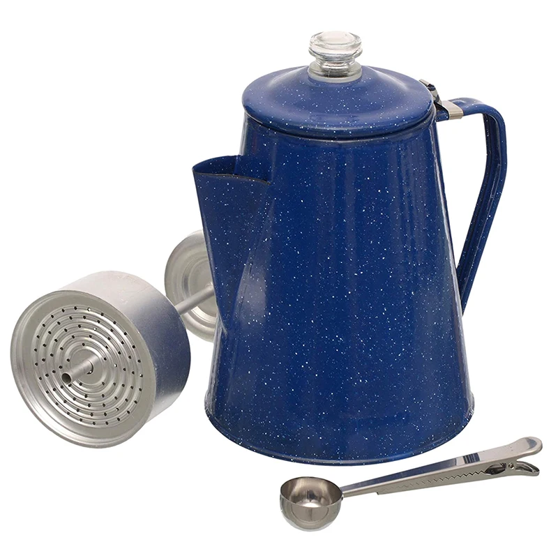 Outdoors Campfire Stove Top Brewing Espresso Coffee Percolator ...