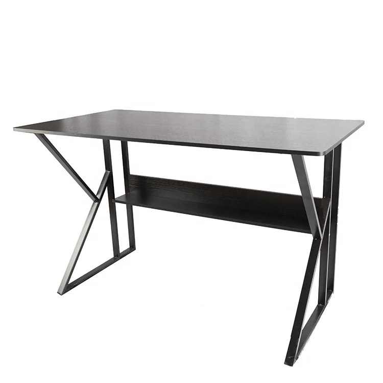 Modern Simple Black Willow Density Fiberboard(mdf) 120x60x73cm Office ...