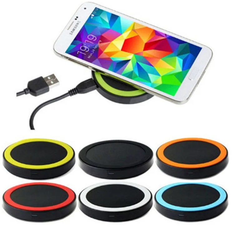 Cheap Portable Wireless Charger Mini Round Charging 5w Gift Free ...
