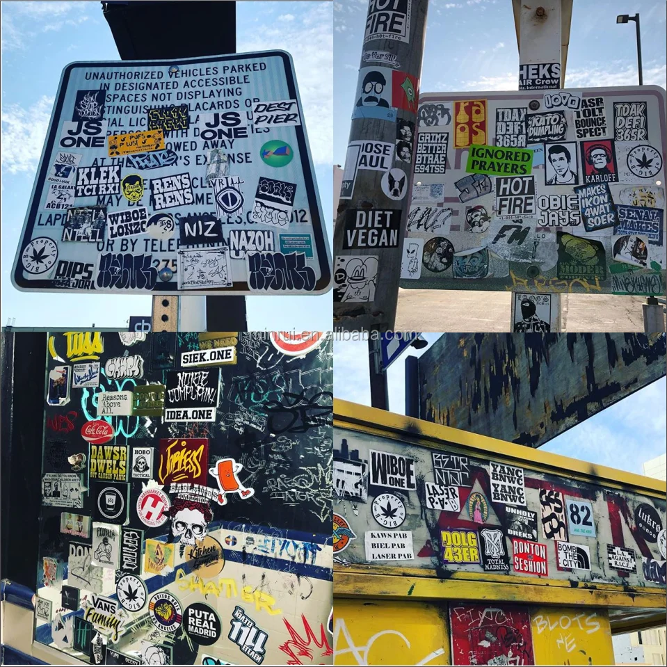 Customizable Holographic Vinyl Stickers for Graffiti