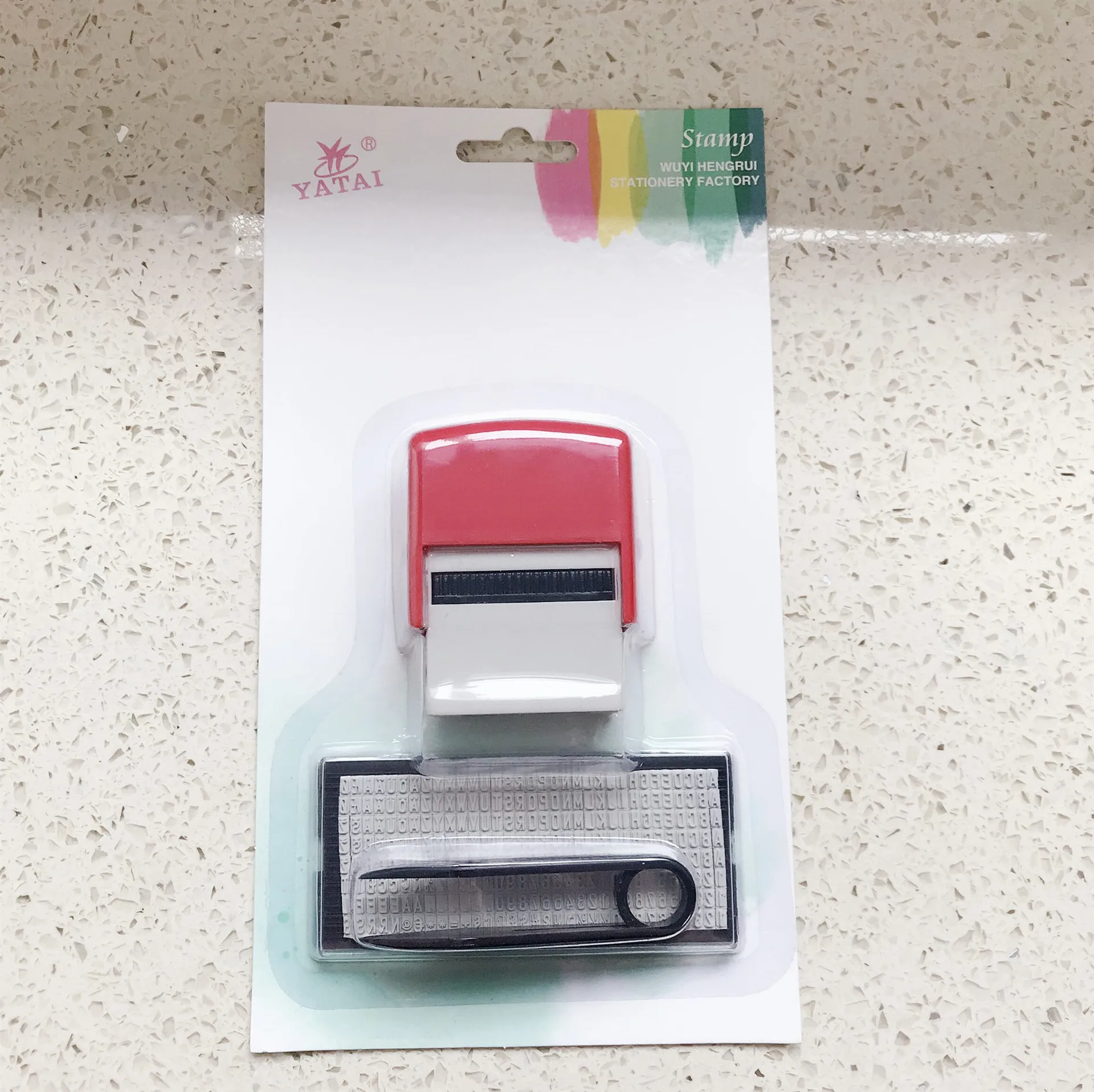 DIY Letter Number Date Code Rubber Self Inking Stamp
