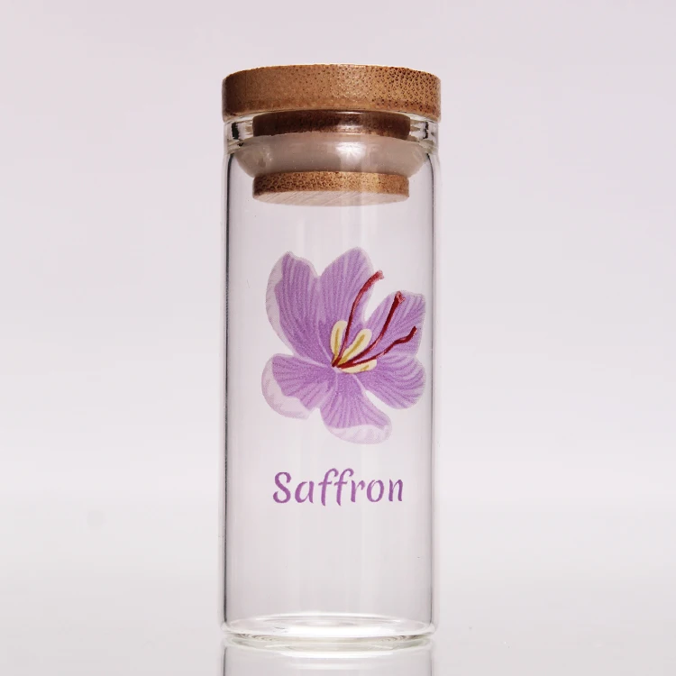 Customized 30x70mm Empty Saffron Bottle - 30ml Capacity