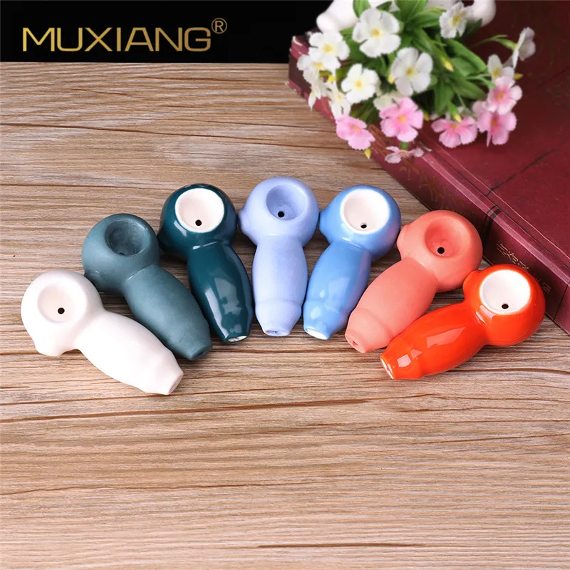 Honey Portable Ceramic Smoking Pipe Colorful Weed Tube Cute Design ...