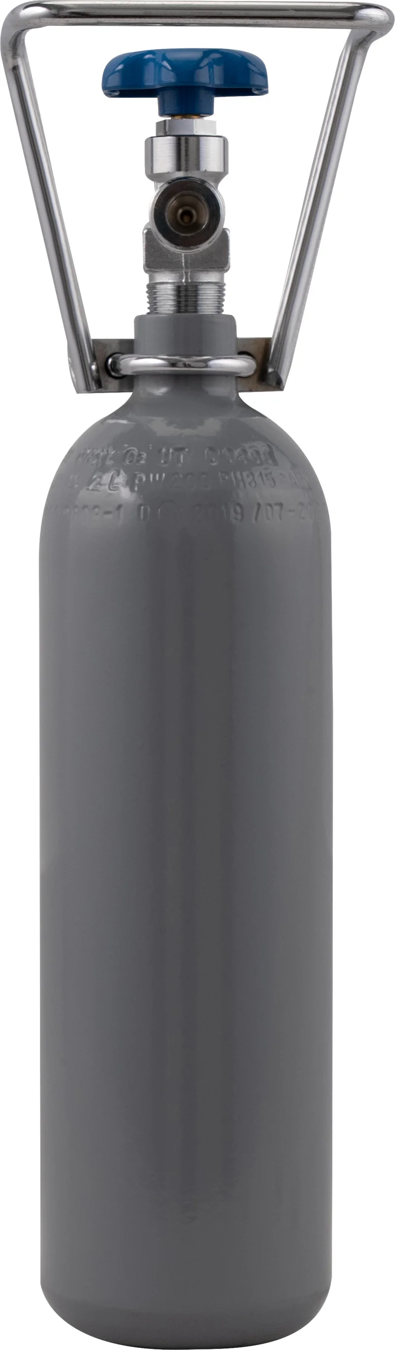 High Capacity 2l Oxygen Gas Cylinder Industrial Steel Gas Storage With ...