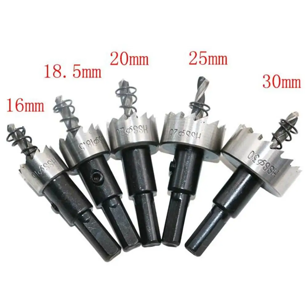 5-piece High-speed Steel Serrated Hole Opener Aluminum Plate Iron Plate ...