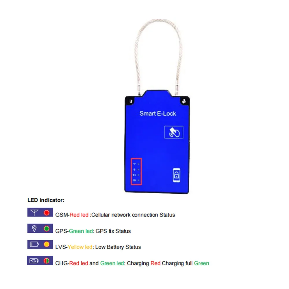 4G Realtime Smart GPS Padlock for Cargo Container Monitoring
