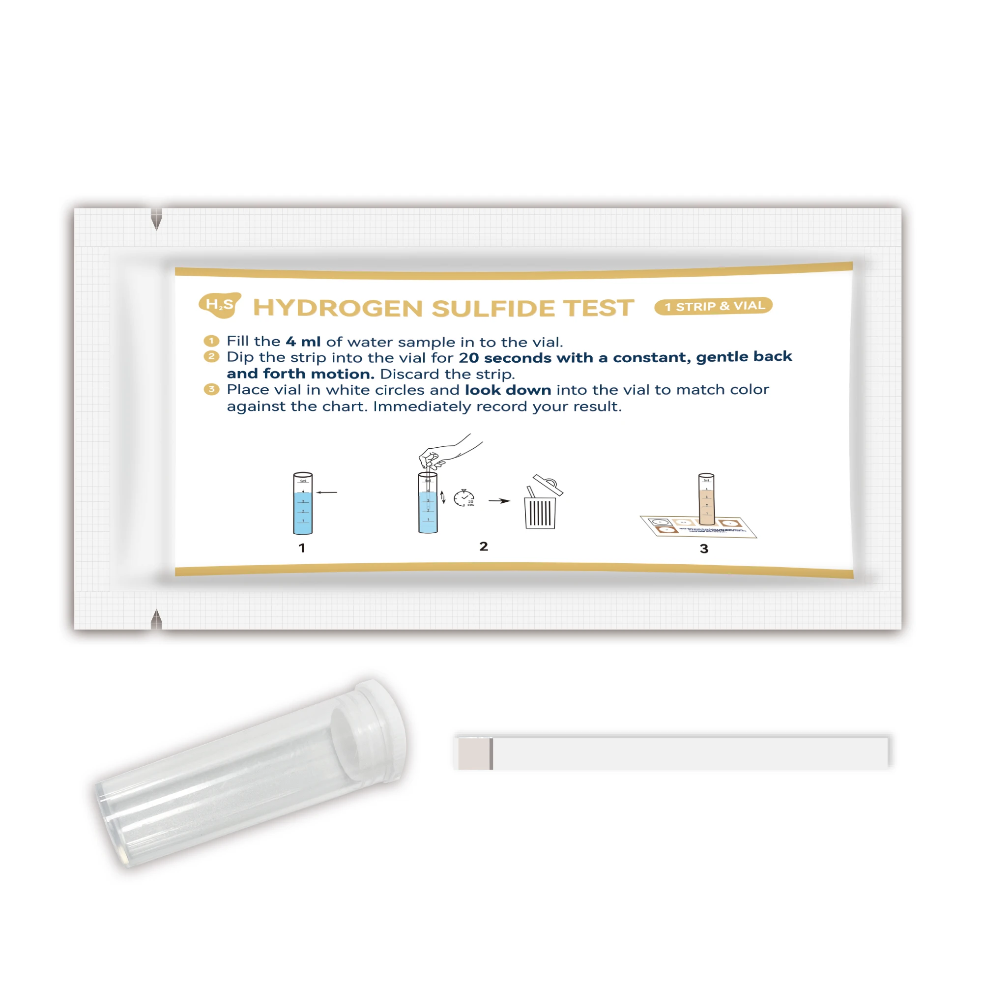 Hot Sale Low Detection Limit Hydrogen Sulfide Water Test Strips For ...