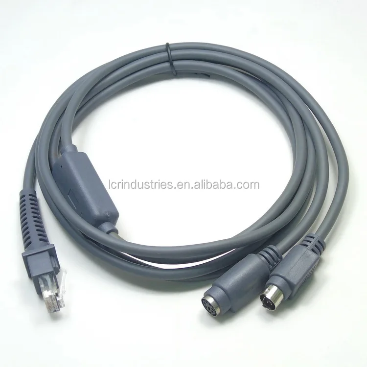 CAB-321 RJ45 to PS2 Keyboard Barcode Scanner Cable for Datalogic 90G001010
