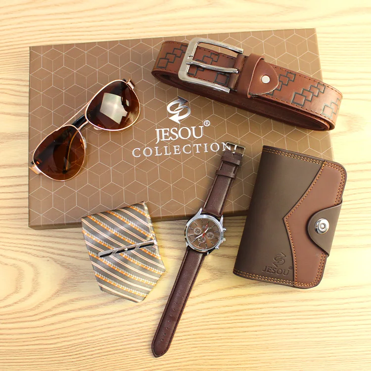 2020 JESOU Latest Men's Watch - Luxury Simple Quartz Gift Set