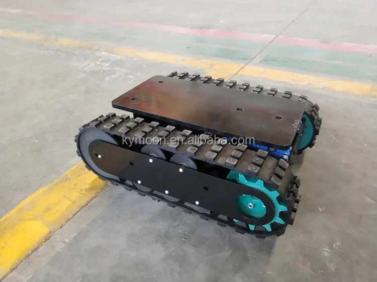 Rubber Tracked Robot Chassis Platform/rc Tracked Platform Tracking ...