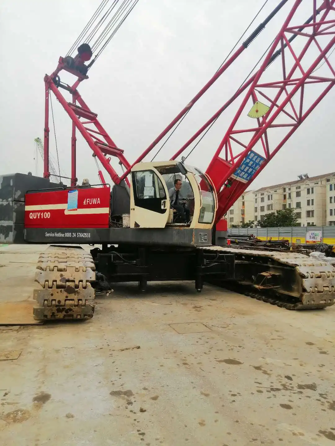 Used FUWA 120 Ton Crawler Crane QUY120 for Sale - Great Condition