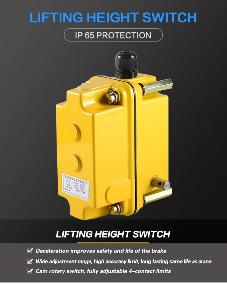 Multi-function Hoist Height Limiter for Tower Crane Safety
