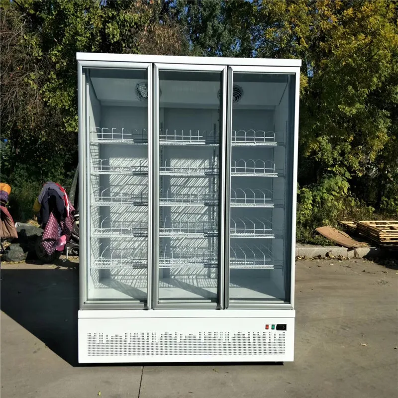 Freezer Vertical Transparent Glass Door 2/4 Doors Cheap Commercial ...