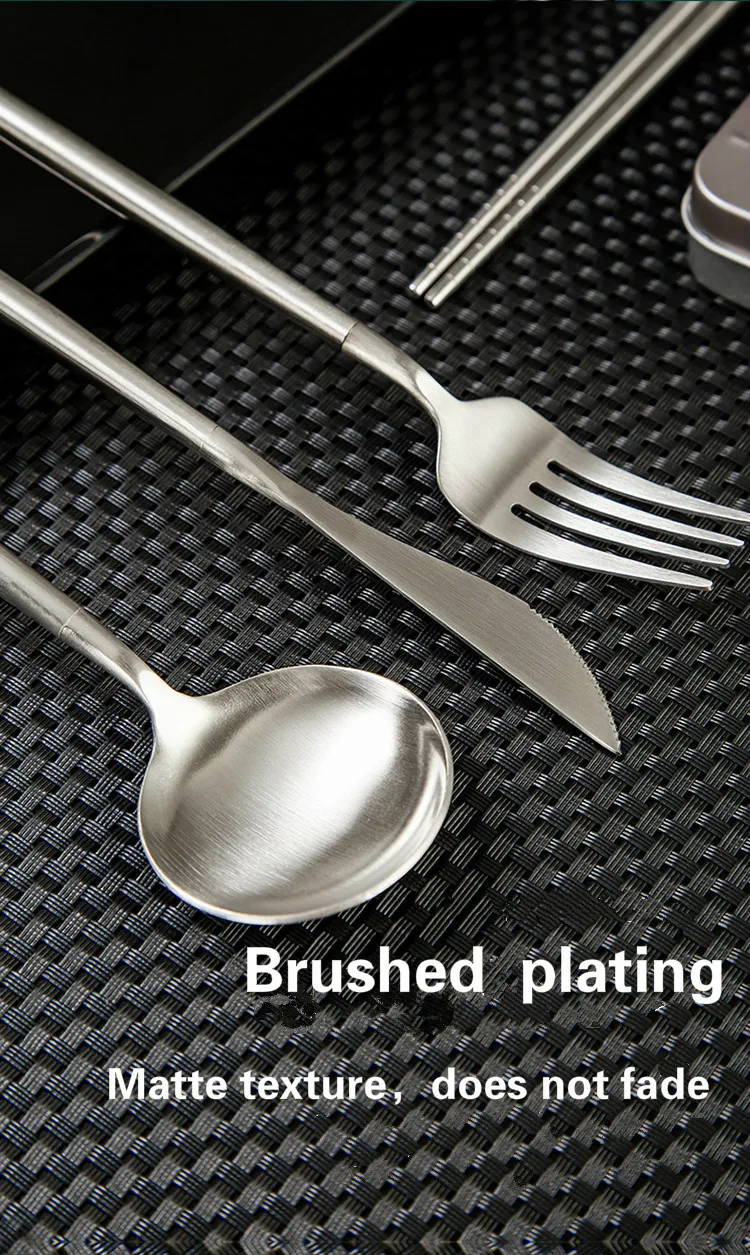 Split Design Screw-off Spoons Forks Knives Chopsticks Pocket Sized ...