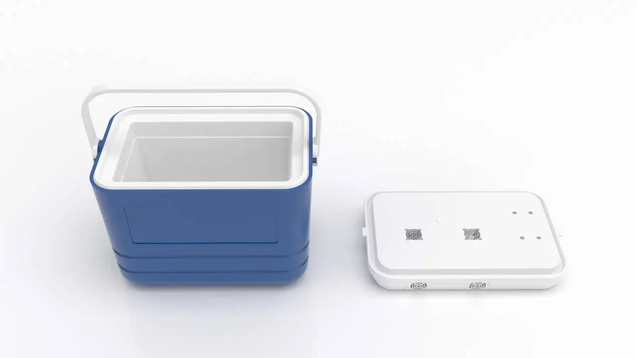 Solar Cooler Box Iceless Solar Powered Cooler Refrigerator Ice Chest ...