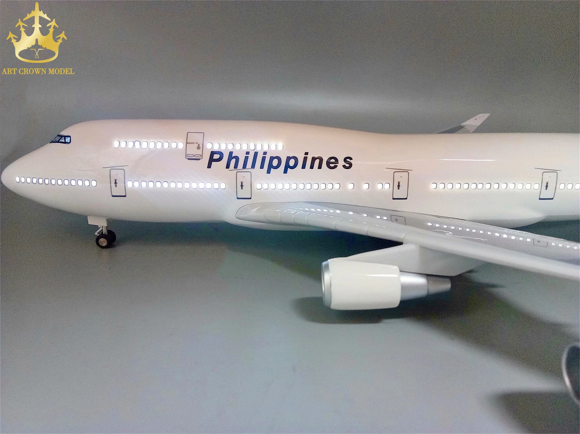 Boeing 747 Philippine Airlines 1:150 Led Advanced Simulation Resin ...