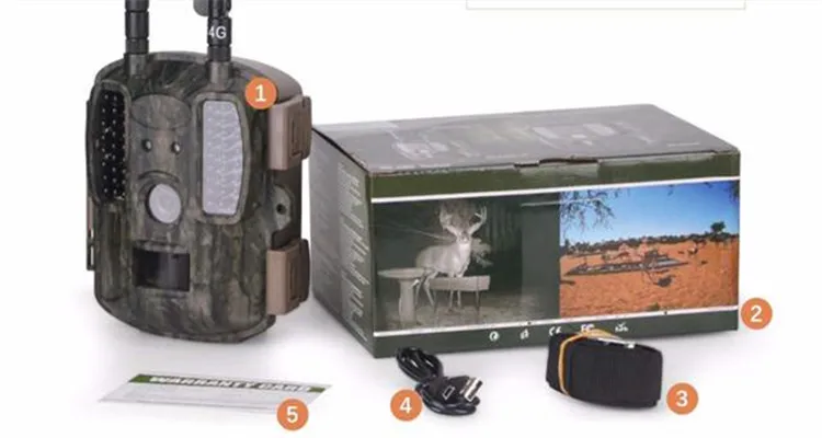Trail Camera 4g Wildlife Ip66 Sim Card Mms Gsm Gps Cellular Wireless ...