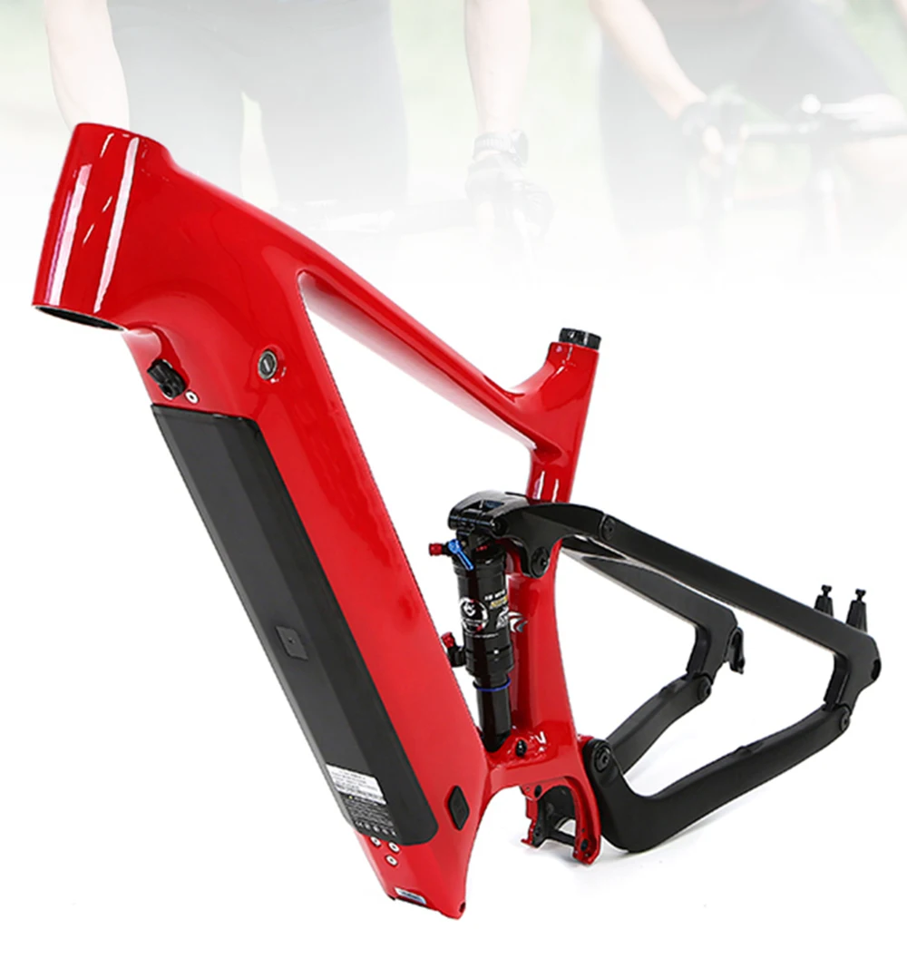 Carbon Fiber E-mtb Frame With Full Suspension For Bafang M510/m600