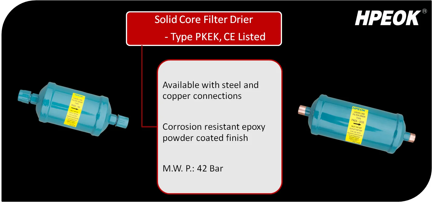 Refrigeration Solid Core Filter Drier - Reliable Performance