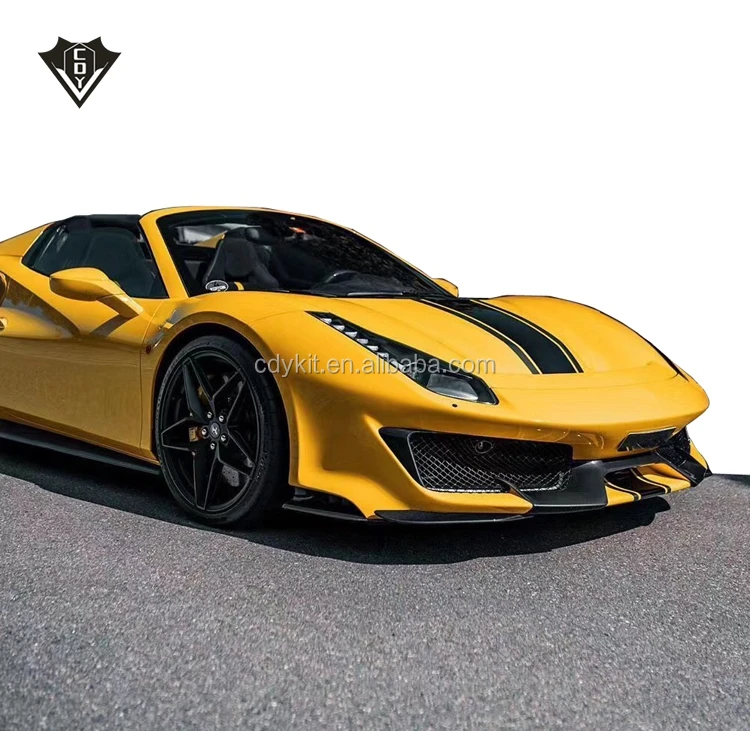 New Arrival 488 Pista Body Kit For Ferrari 488 Gtb/spider Upgrade Pista ...