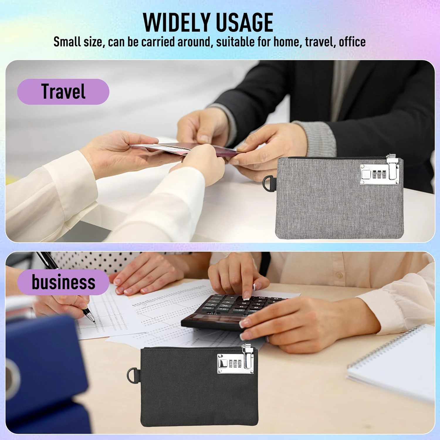 Secure Your Assets with a Lockable Money Bag - Durable & Versatile